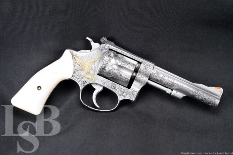 Angelo Bee Engraved Smith & Wesson S&W Model 63 .22 LR 4″ Revolver 1980 ...