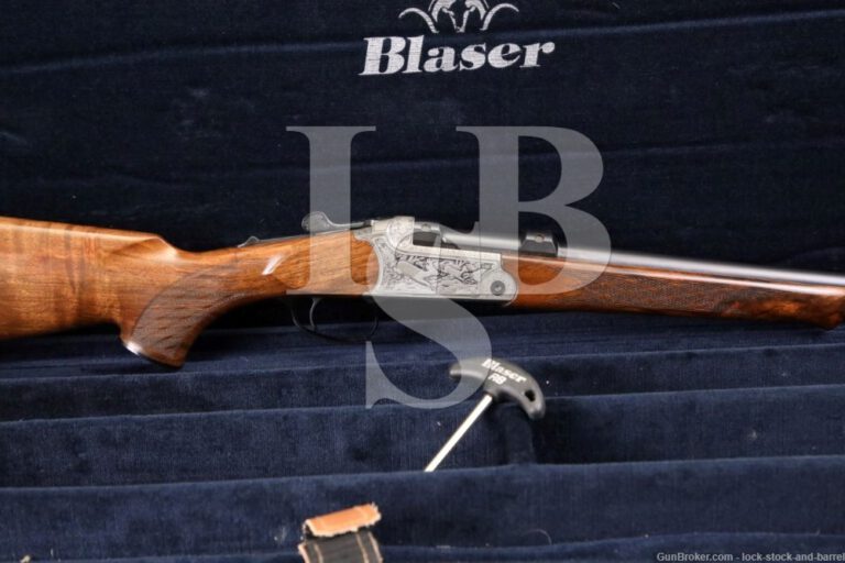 Blaser Model K95 Luxus .22 Hornet 24″ Engraved Single Shot Rifle, MFD ...