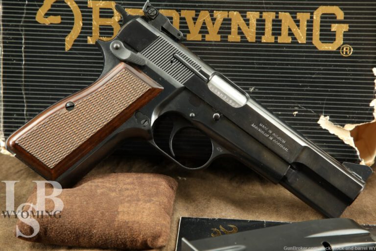 Browning Belgium FN Hi Power 9mm 4.75” Pistol MFD 1990 w/ Box - LSB ...
