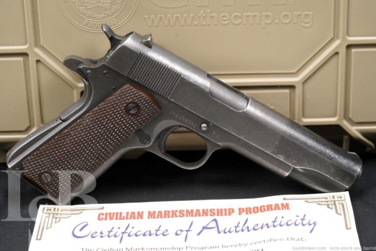 CMP Union Switch & Signal US&S 1911-A1 US Army .45 ACP Pistol, 1943 C&R ...