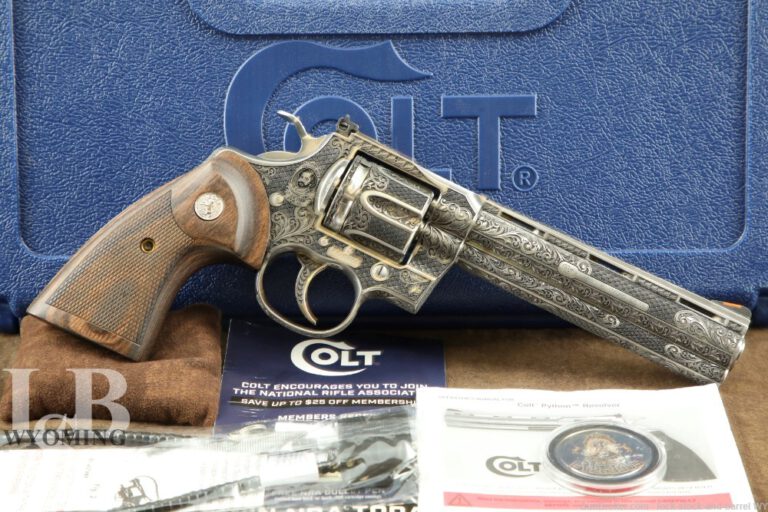 COLT Python .357 Magnum DA/SA Stainless Revolver, With Custom Engraving ...