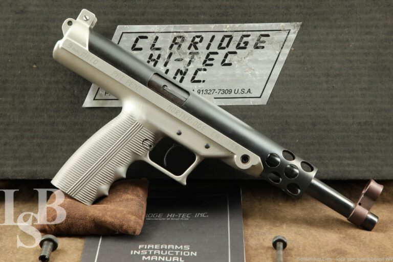 Claridge Hi-Tec L-9 L9 9mm 7.5” Blowback Semi-Auto Pistol w/ Factory ...