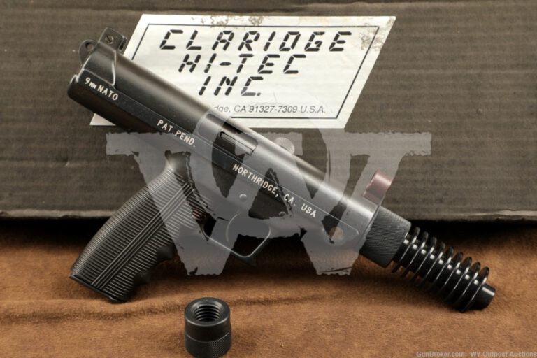Claridge Hi-Tec S-9 S9 9mm 5” Blowback Semi-Auto Pistol w/ Factory Box ...