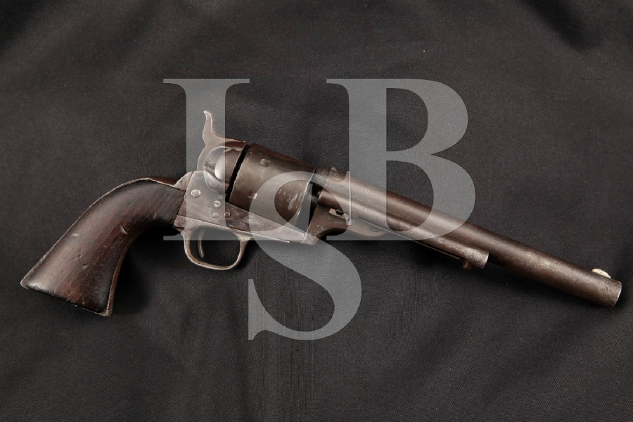Colt 1871-1872 Open Top Frontier Model, Parts Matching, Nickel 7 ½” 6 ...