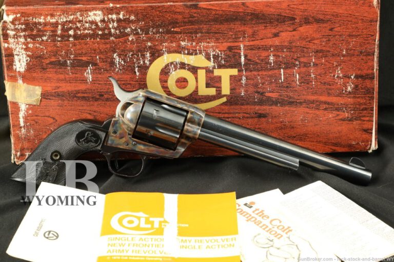 Colt 3rd Gen Single Action Army SAA 7 1/2″ .357 Magnum Revolver & Box ...