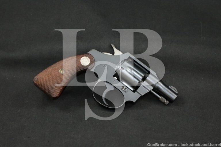 Colt Banker’s Special Model .22 LR 2″ Double Action Revolver, MFD 1934 ...