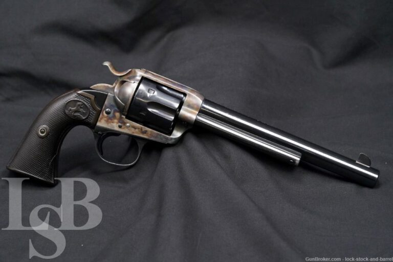 Colt Bisley Model SAA 7 1/2″ .41 LC Single Action Army Revolver, 1911 C&R - LSB Auctions