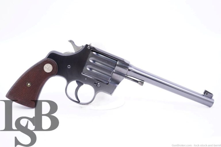 Colt Camp Perry Model 8″ .22 LR Single Shot Target Pistol & Letter, C&R ...