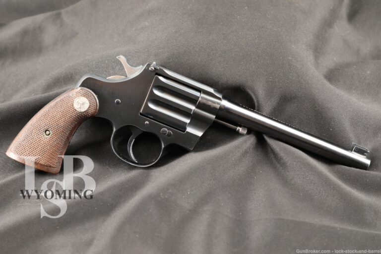 Colt Camp Perry Model 8″ .22 LR Single Shot Target Pistol, MFD 1938 C&R ...