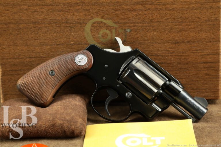 Colt Cobra 2″ DA/SA 6-Shot .38 Special Snub Nose Revolver, 1971 C&R w ...
