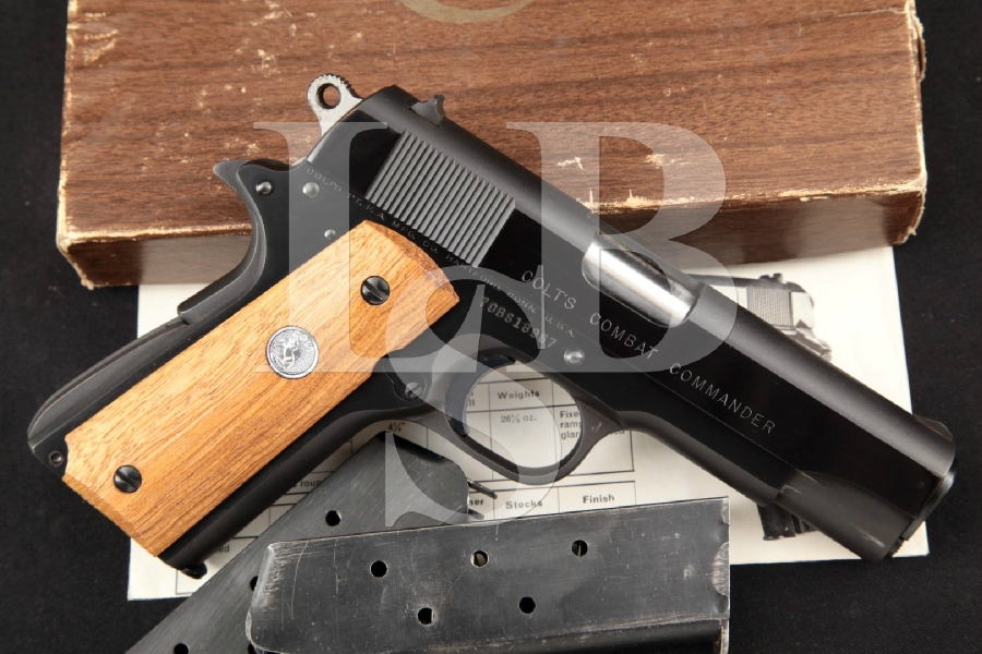 Colt Combat Commander Model, Series ’70, Matte & Polished Blue 4 ¼ ...