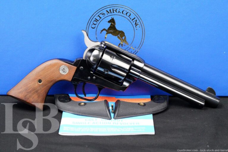 Colt Custom Cowboy CB1850Z .45 Colt 5.5” Single Action Revolver, 2001 ...