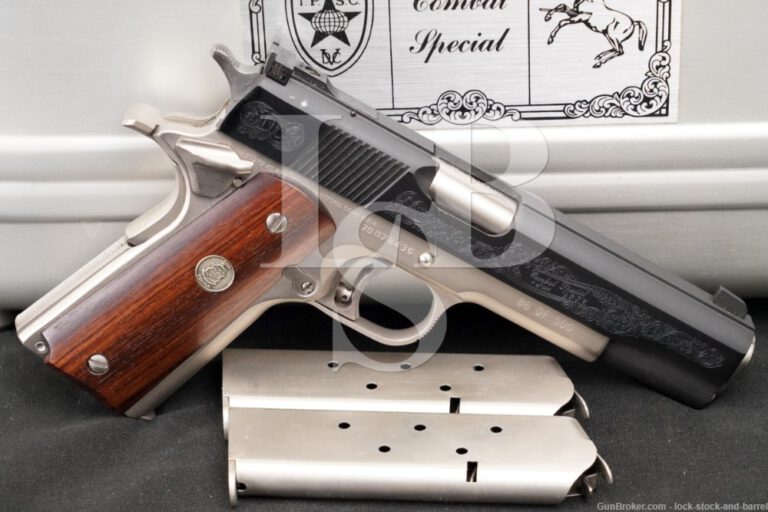 86/500 Colt Custom IPSC Combat Special Gold Cup NM 1911 .45 ACP Pistol ...