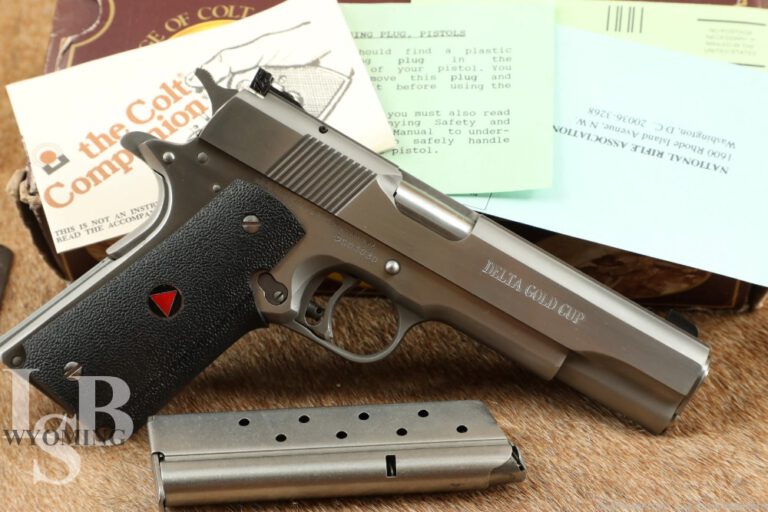 Colt Delta Gold Cup 10mm Semi-Auto 5” 1911 Pistol 1990 - LSB Auctions