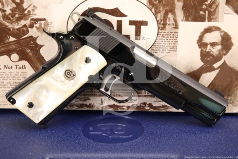 Colt El Teniente Lew Horton Gold Cup N.M. .38 Super 5″ 1911 Pistol C&R ...
