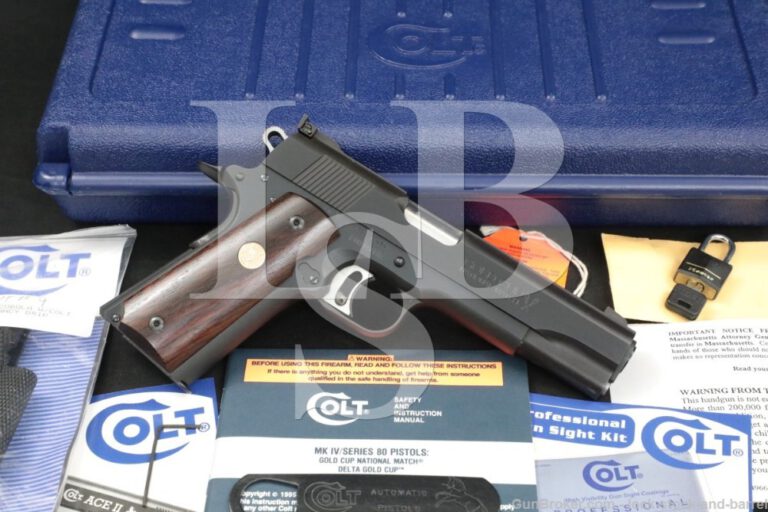 Colt Gold Cup National Match MKIV Series ’80 1911 .45 ACP Semi-Auto Pistol - LSB Auctions
