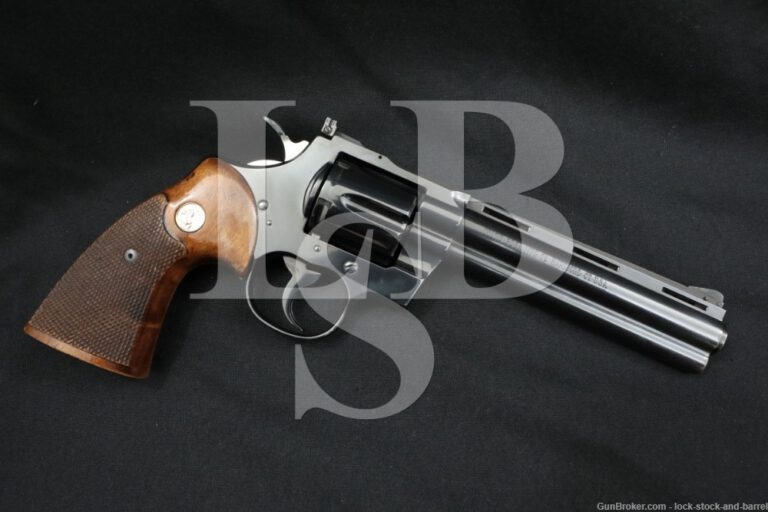 Colt Model Python .357 Magnum 6″ Vent Rib DA/SA Revolver, MFD 1969 C&R ...