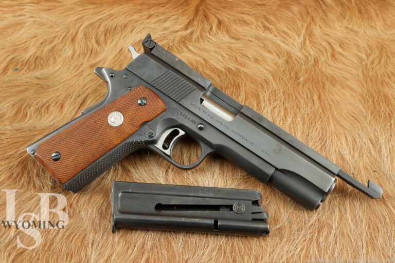Colt National Match .38 Special Semi-Auto Mid-Range 5″ 1911 Pistol 1970 - LSB Auctions