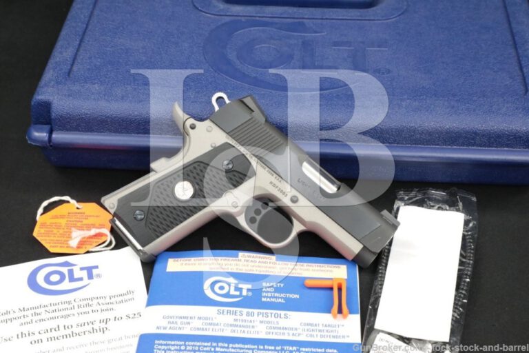 Colt Night Defender Lightweight .45 ACP Semi-Auto Pistol, MFD 2009-2016 ...