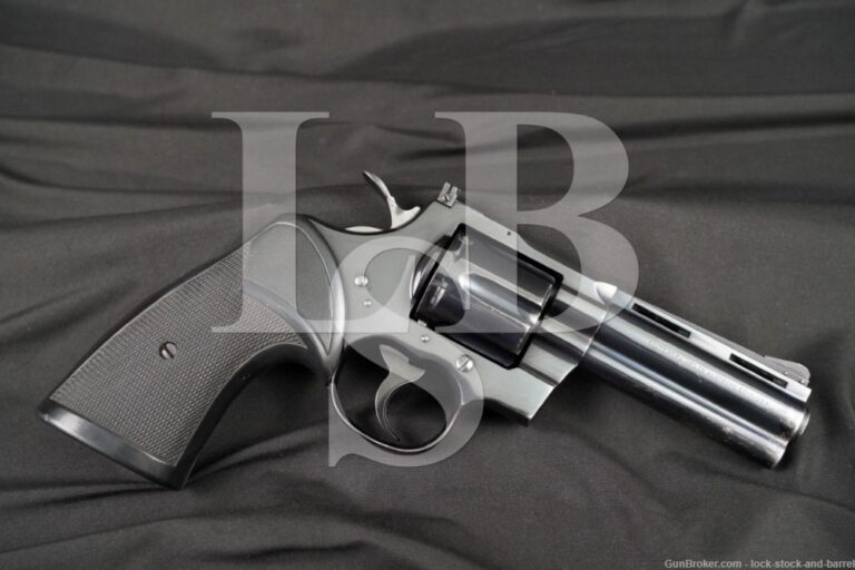 Colt Python Model I3640 Blue 4″ .357 Magnum Double Action Revolver 1971 ...