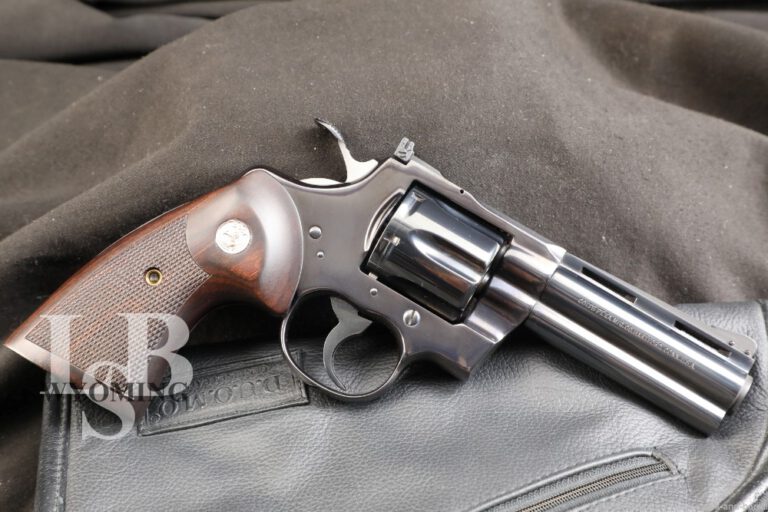 Colt Python Model I3640 Blue 4″ .357 Magnum SA/DA Revolver, 1983 - LSB ...