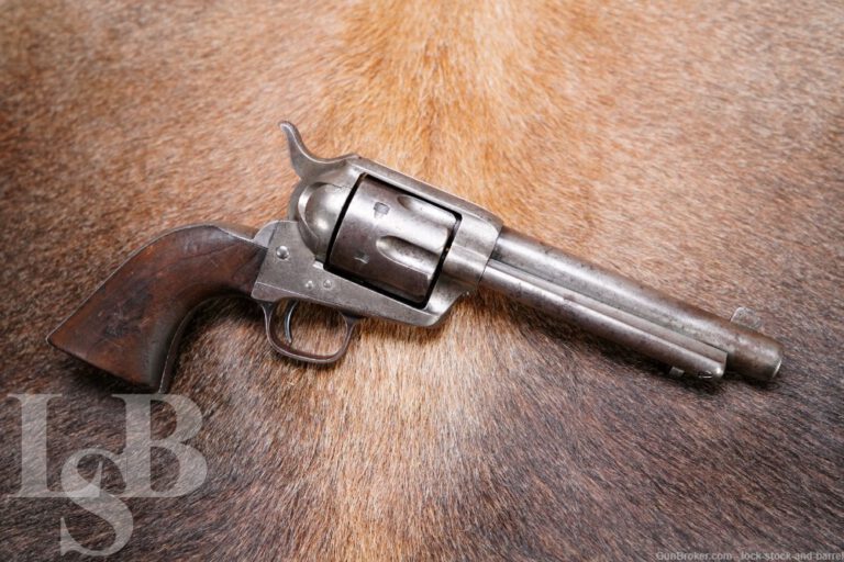 Colt Single Action Army SAA 1873 US Artillery-style Revolver, 1873 Antique - LSB Auctions
