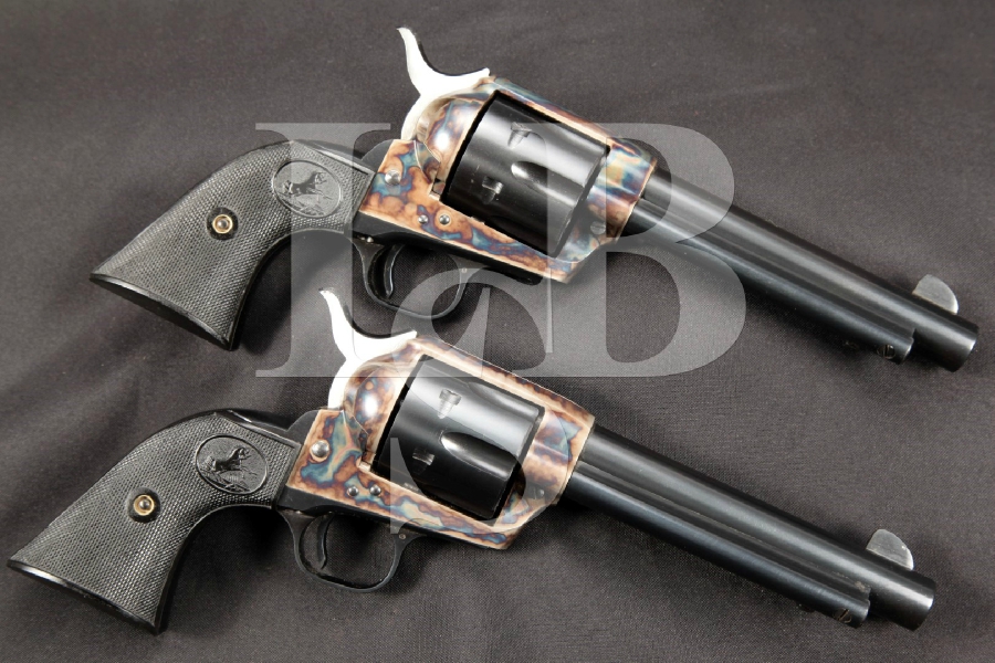 Consecutive Serial Numbered Pair of 2nd Generation Colt SAA Revolvers ...