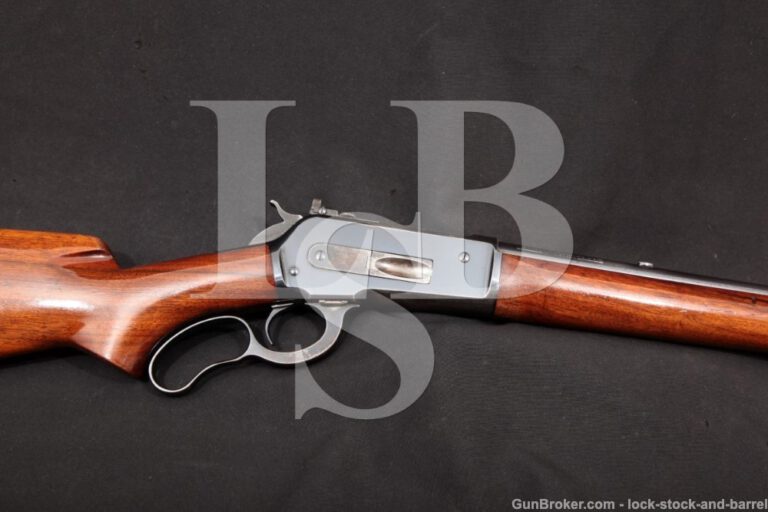 Early Winchester Model 71 .348 WCF Lever Rifle & 98-A Peep Sight, MFD 1936 C&R - LSB Auctions