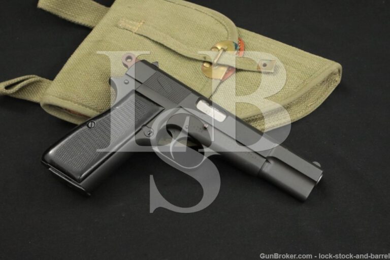 FN Browning Hi-Power Buenos Aires Policia 9mm Semi-Auto Pistol MFD 1961 ...