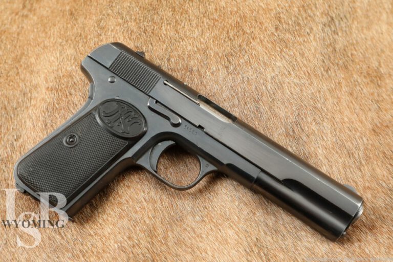 FN Browning M1903 9x20mm SR Semi Auto Pistol C&R MFD 1908-28 - LSB Auctions