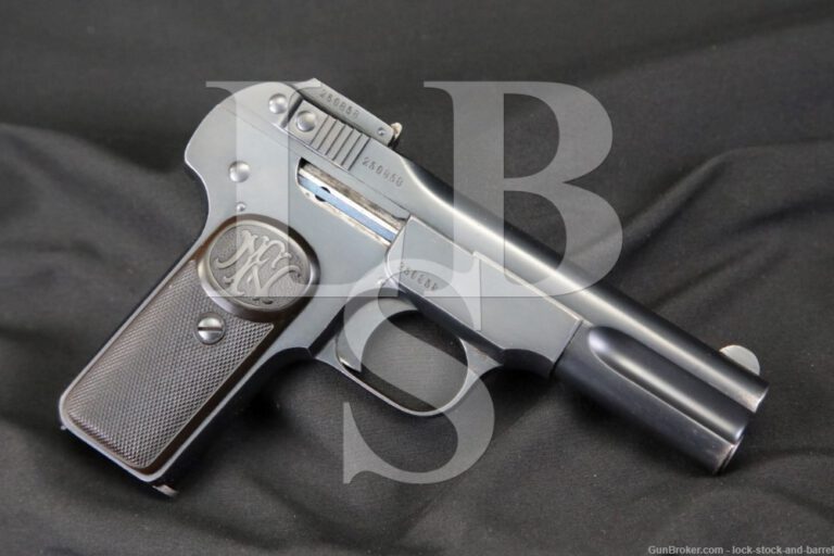 FN Browning Model 1900 7.65mm .32 ACP 4″ Semi-Auto Pistol MFD 1903-1907 C&R - LSB Auctions
