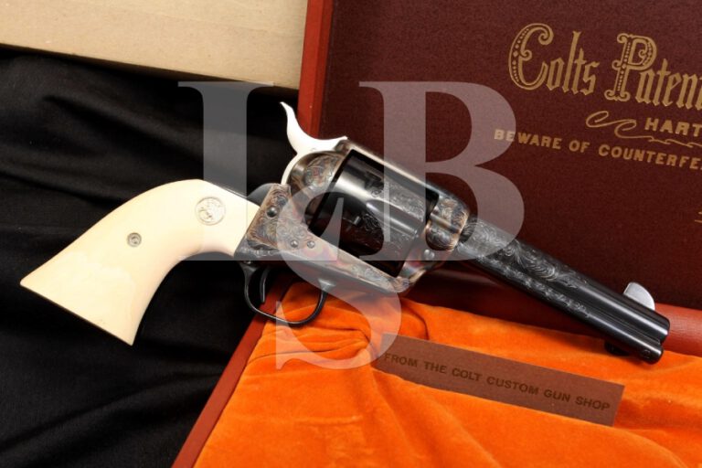 Factory ‘C’ Engraved Colt SAA .45 LC 1873 Custom Shop Single Action ...
