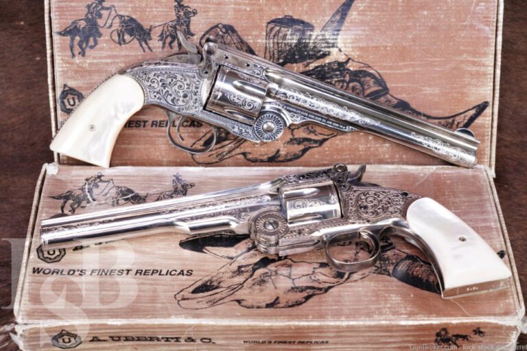 Factory Engraved Uberti 1875 Schofield .45 LC Single Action Revolver ...