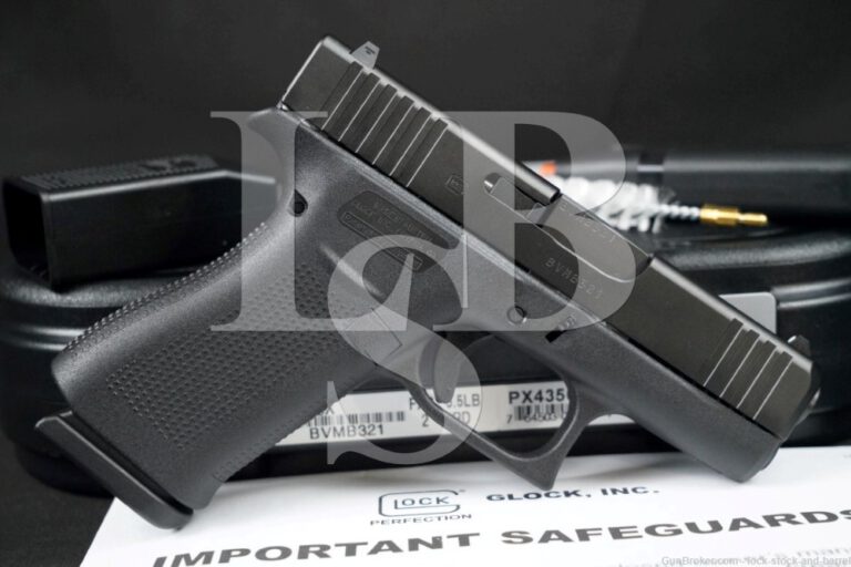 Glock 43X G43X Gen. 5 9mm Luger 3.41″ Striker-Fired Semi-Automatic ...