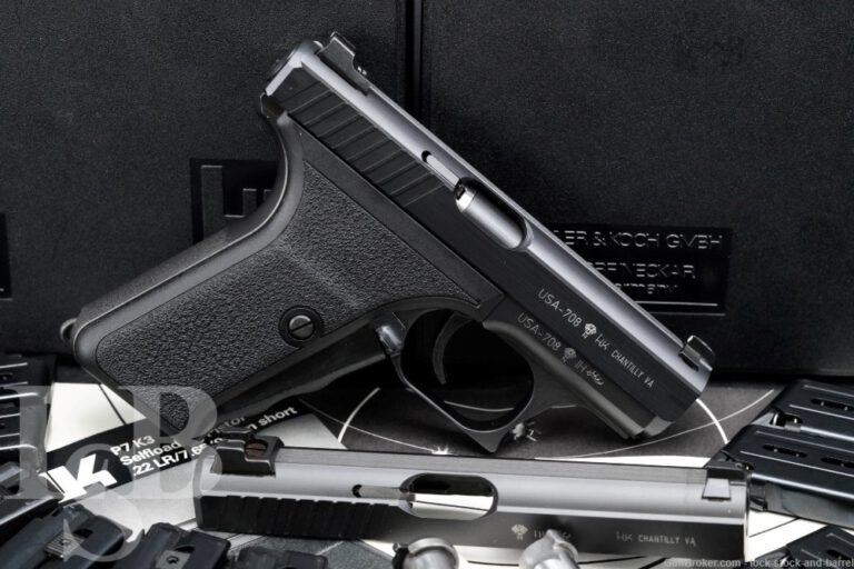 Heckler & Koch HK P7K3 P7 K3 .22 LR .32 & .380 ACP Pistol H&K 1987 ...