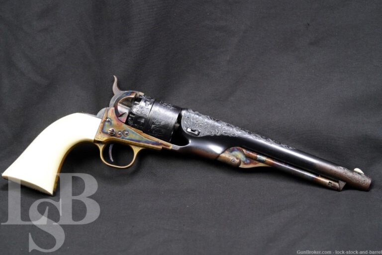 John Adams Engraved Colt 2nd Gen 1860 Army .44 Caliber Revolver ATF ...