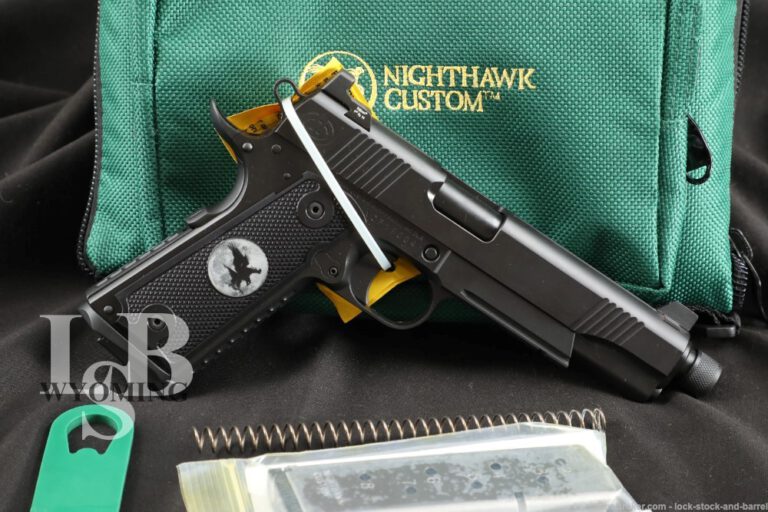 NIB Nighthawk Custom AAC-T Recon W/Rail Suppressor Ready 1911 .45 ACP ...