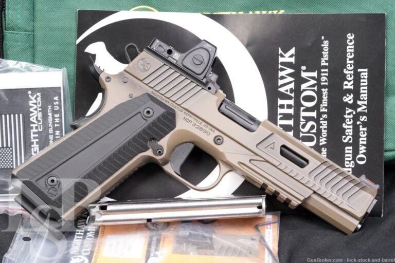 Nighthawk Custom Agency Arms Model Agent 2 II 9mm 5″ 1911 Pistol & RMR ...