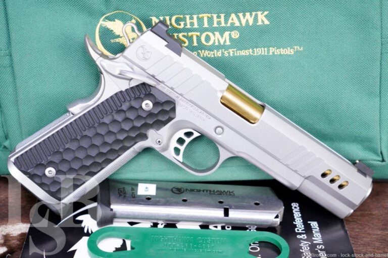 Nighthawk Custom Model President .45 ACP 5″ 1911 Semi-Auto Pistol CA ...