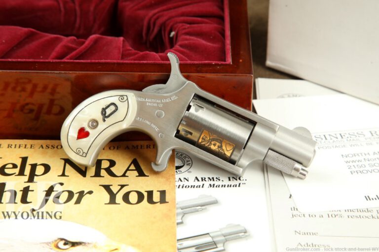 North American Arms NAA Queen of Hearts .22 LR 5 Shot Mini Revolver 1.2 ...