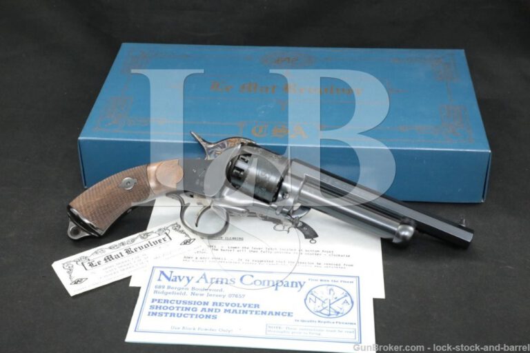 Pietta Lemat Army Repro .44 Cal/20 Ga Black Powder Percussion Revolver ...