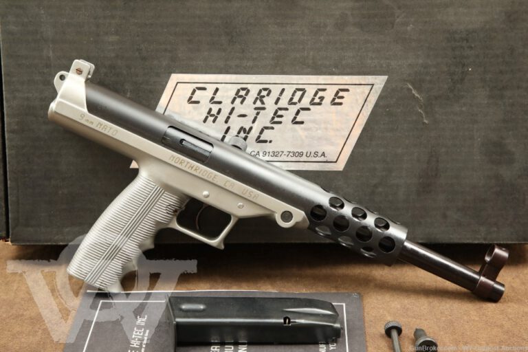 Pre-Ban Claridge Family Collection Hi-Tec T-9 Pistol 9mm NIB Collectors ...
