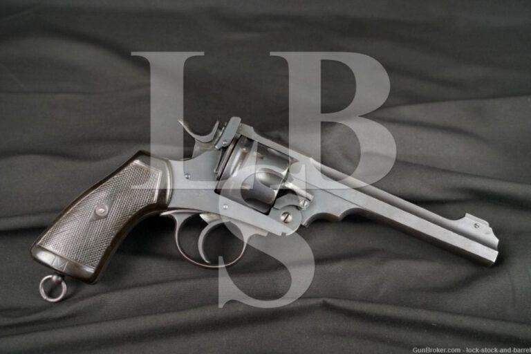 RSAF Enfield Webley Mk VI .455 Cal 6″ Double-Action Top-Break Revolver ...