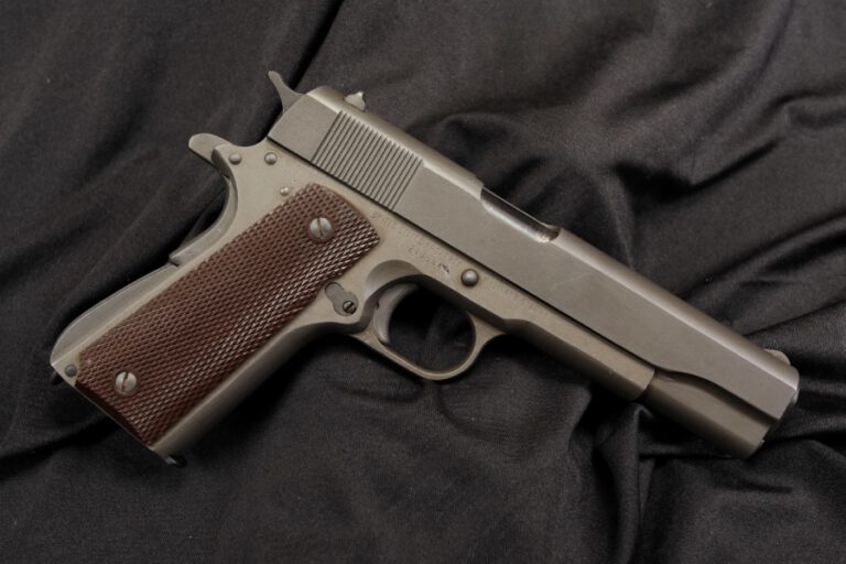 Mint Remington Rand 1911-A1 1911A1 .45 ACP Semi Auto Pistol – 1945 C&R OK - LSB Auctions