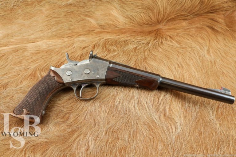 Remington Army Model 1871 Rolling Block .38 Spl Single Shot Pistol ...