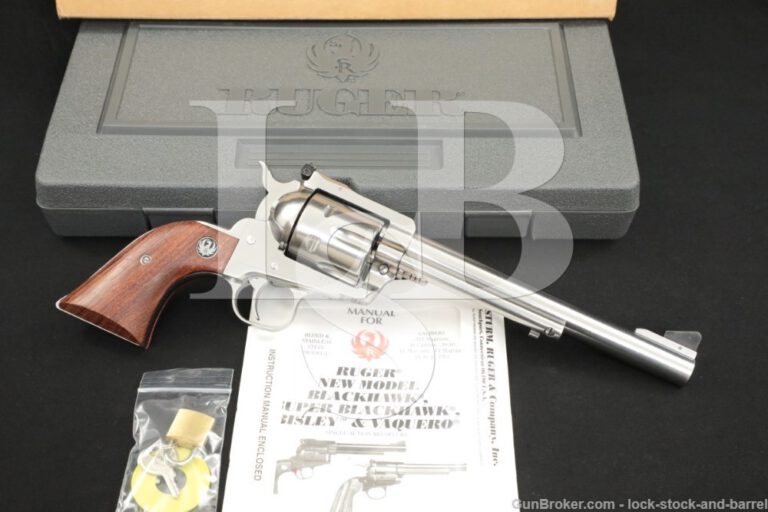 Ruger New Model Blackhawk 00453 GKBN-45 .45 LC Stainless Revolver, MFD ...