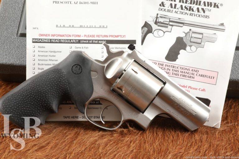 Ruger Super Redhawk Alaskan DA/SA Revolver In .480 Ruger, MFD 2008 ...