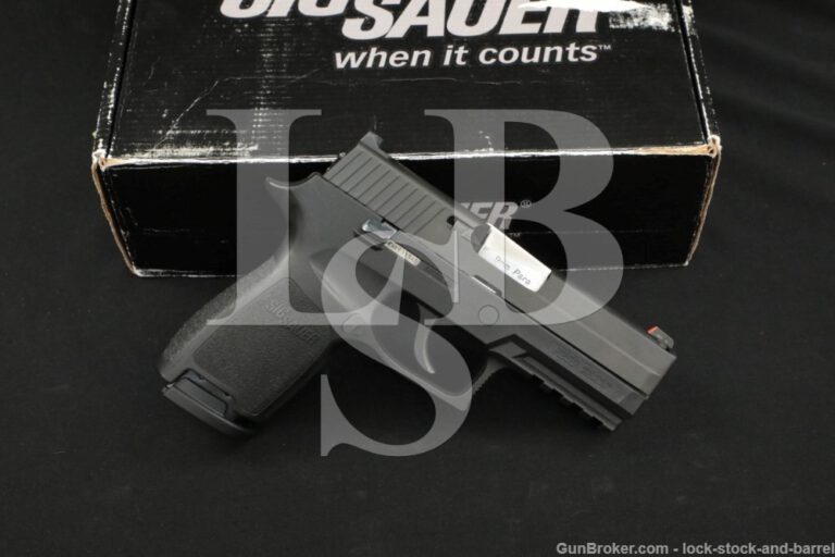 Sig Sauer Model P250 Compact P250C 9mm 3.9″ DAO Double Action Only ...