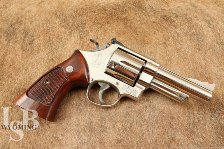 Smith & Wesson Model 29-2 .44 Magnum 4″ Nickel Revolver 1979-1980 S&W - LSB Auctions