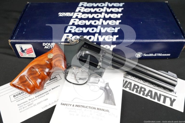 Smith & Wesson S&W Model 17-6 100540 K-22 .22 LR 6″ Full Underlug ...